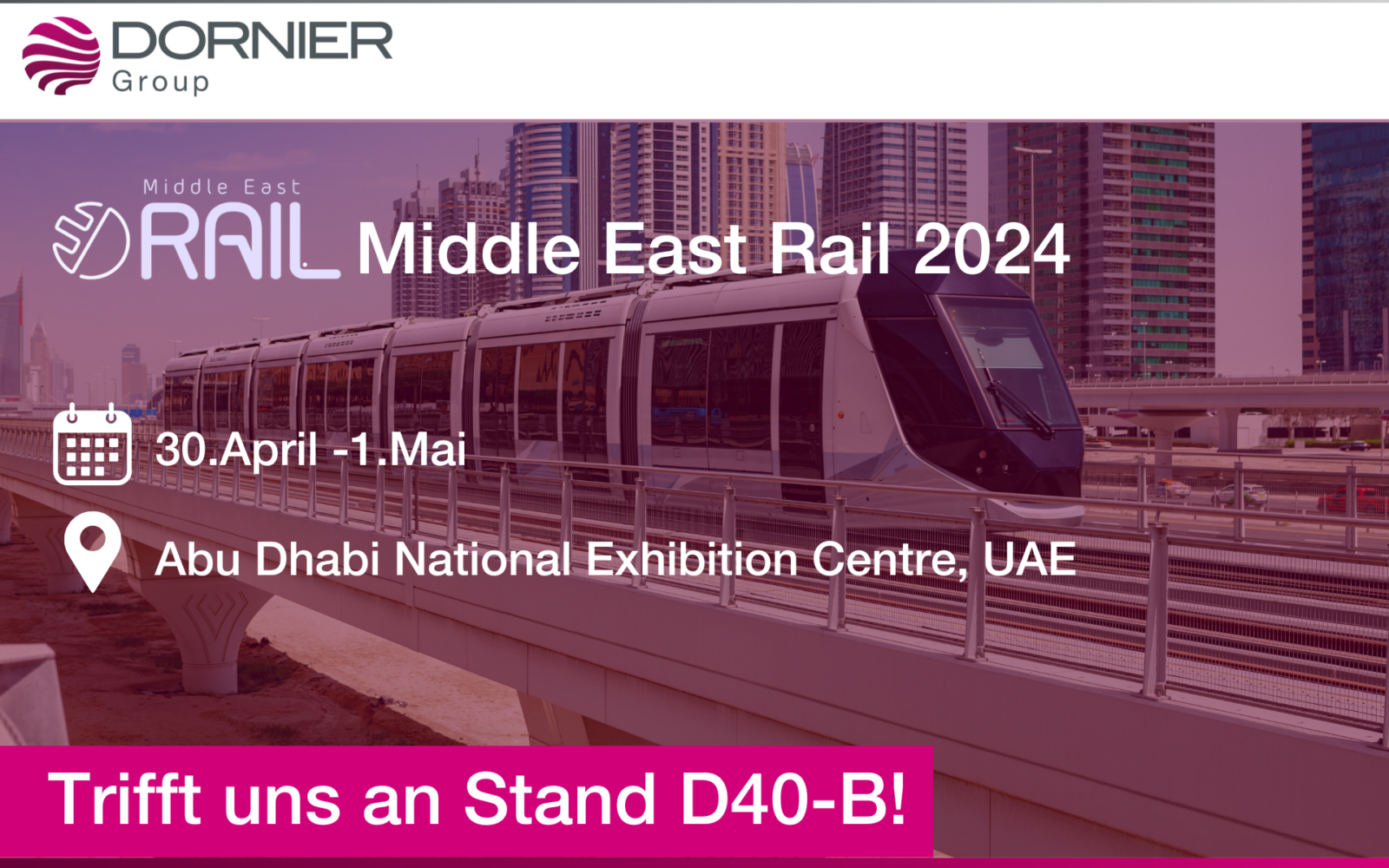 Middle East Rail 2024 - Dornier Group